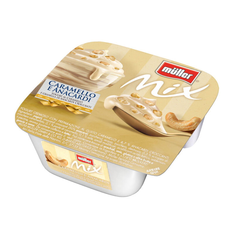 Nasce Müller Mix Caramello e Anacardi. La linea Mix ispirata al Mondo ...