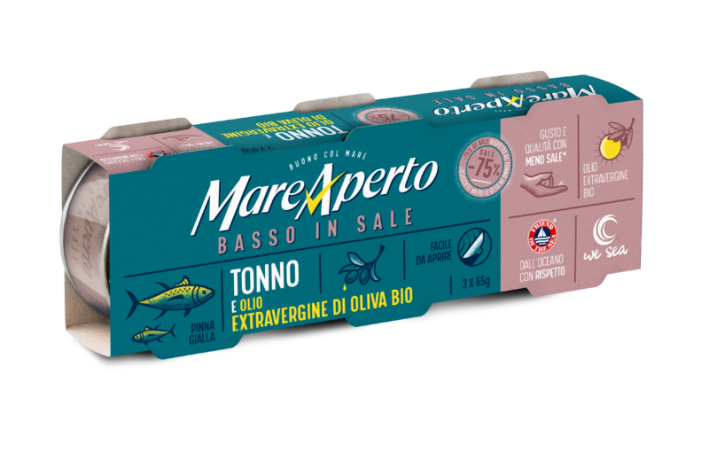 Mare Aperto presenta “Basso in sale”: la novità di gamma con il 75% di ...