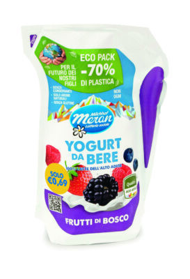 Yogurt da bere in Ecopack di Latteria Merano - con il 70% di plastica ...