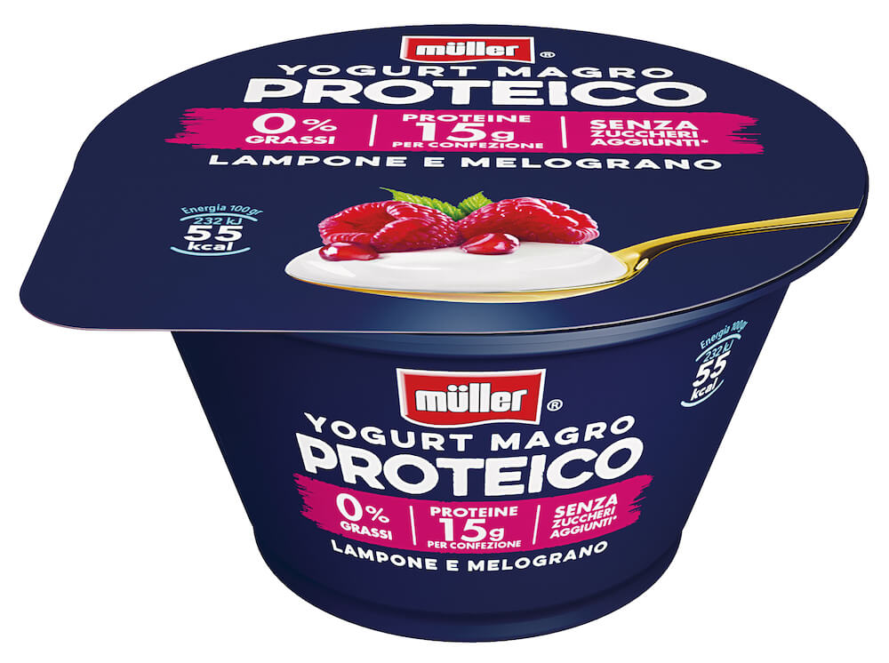 Müller rinnova il pack della linea Yogurt Magro Proteico